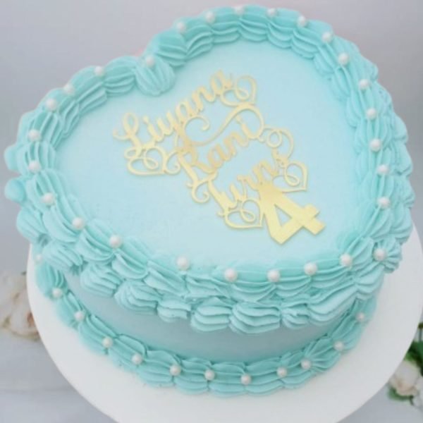 Vintage Heart Cake - Caketu.com