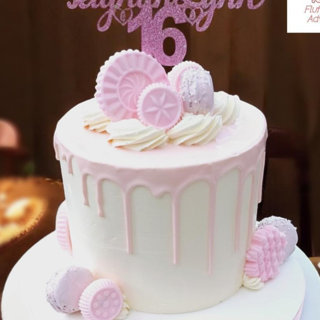 Sweet 16 Drip Birthday Cake - can be vegan or gluten-free! - Caketu.com
